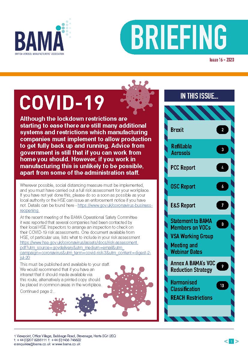 BAMA Briefing Issue 16