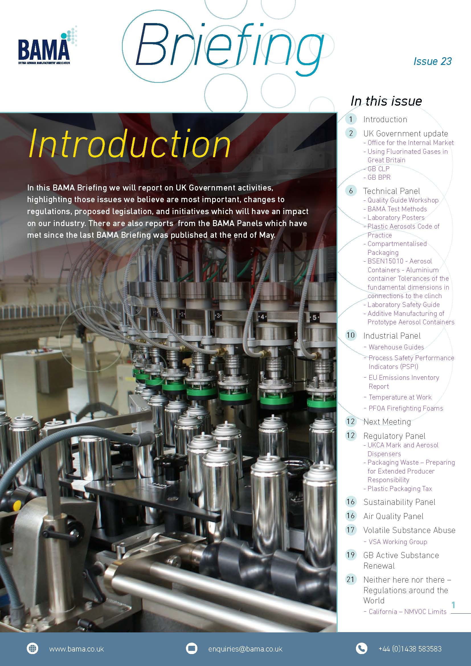 BAMA Briefing Issue 23