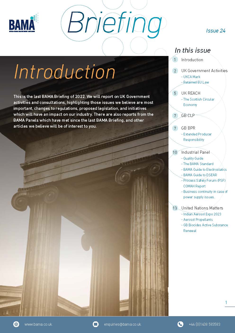 BAMA Briefing Issue 24