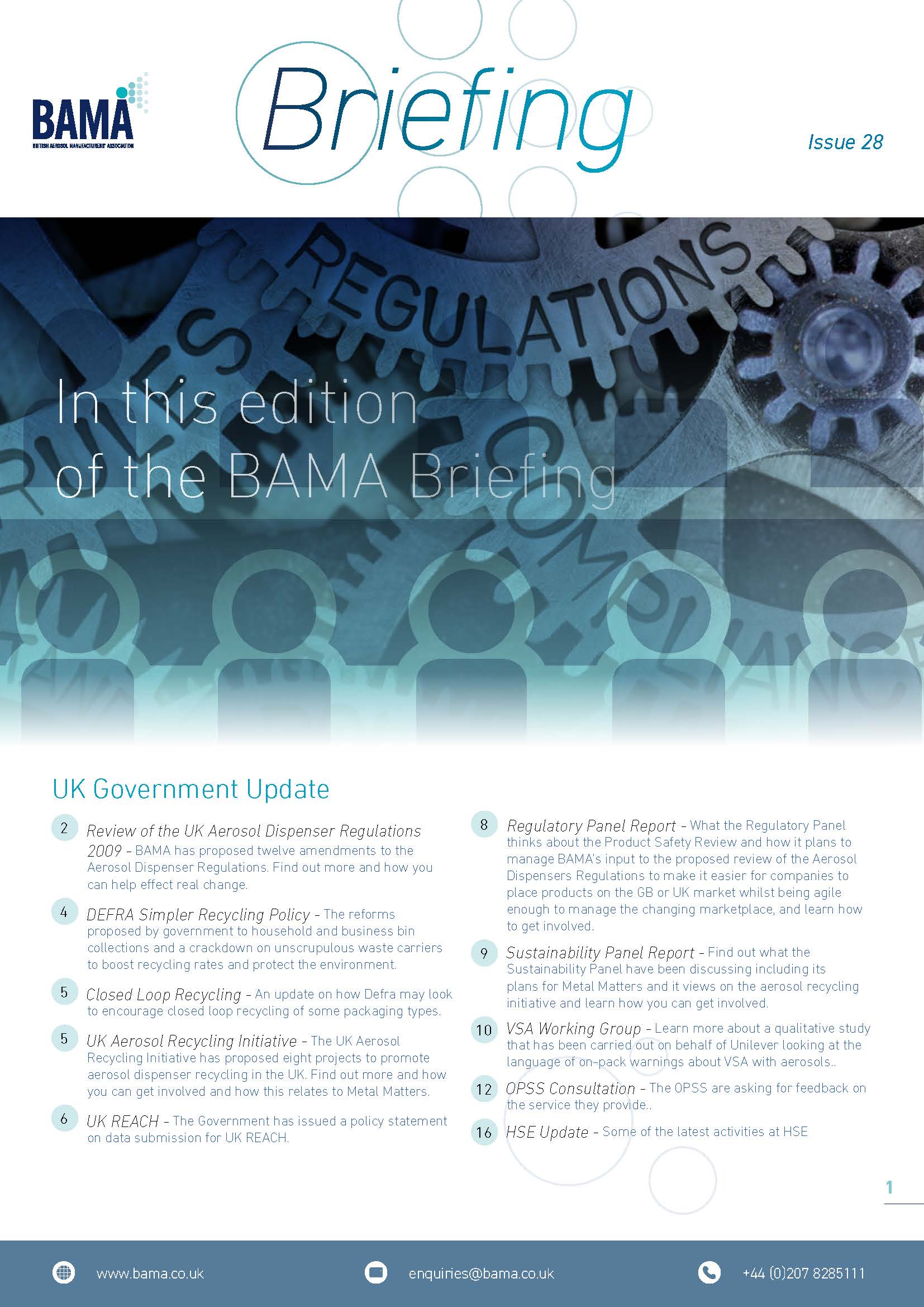 BAMA Briefing Issue 28