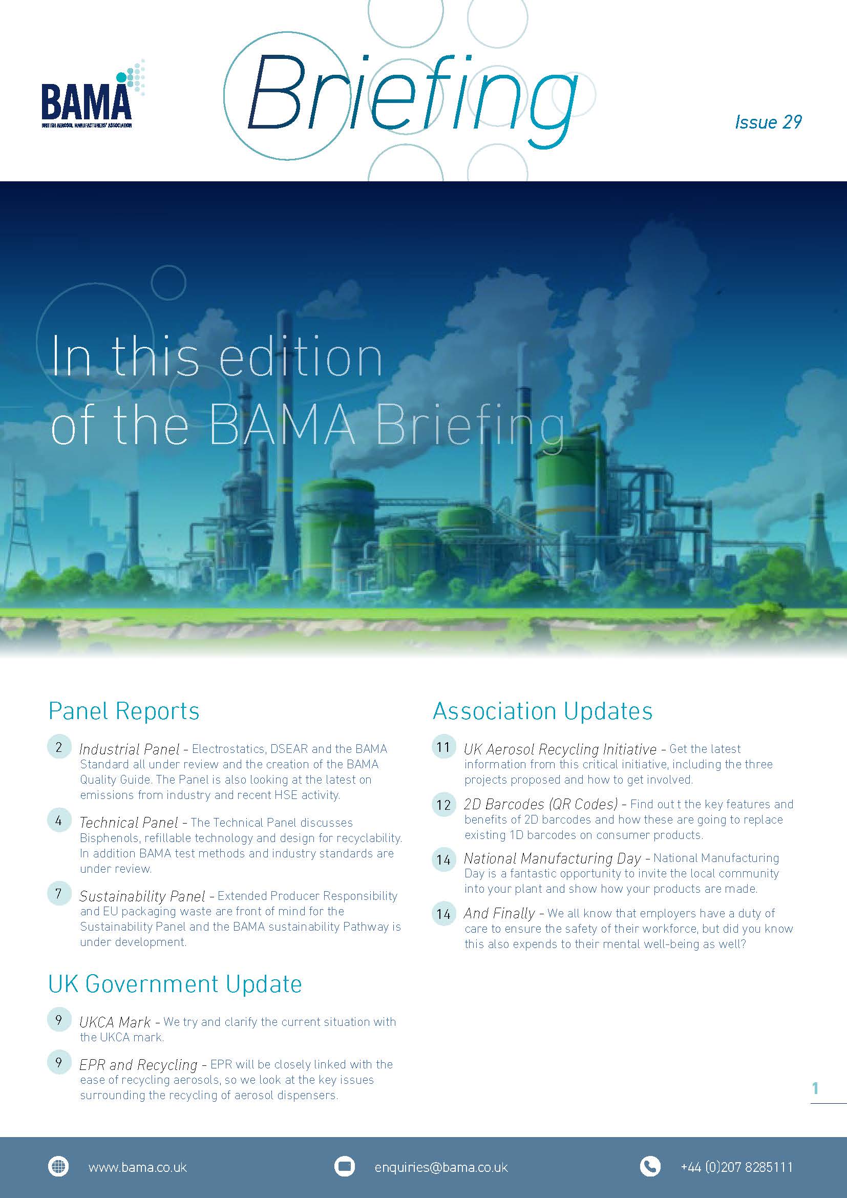 BAMA Briefing Issue 29