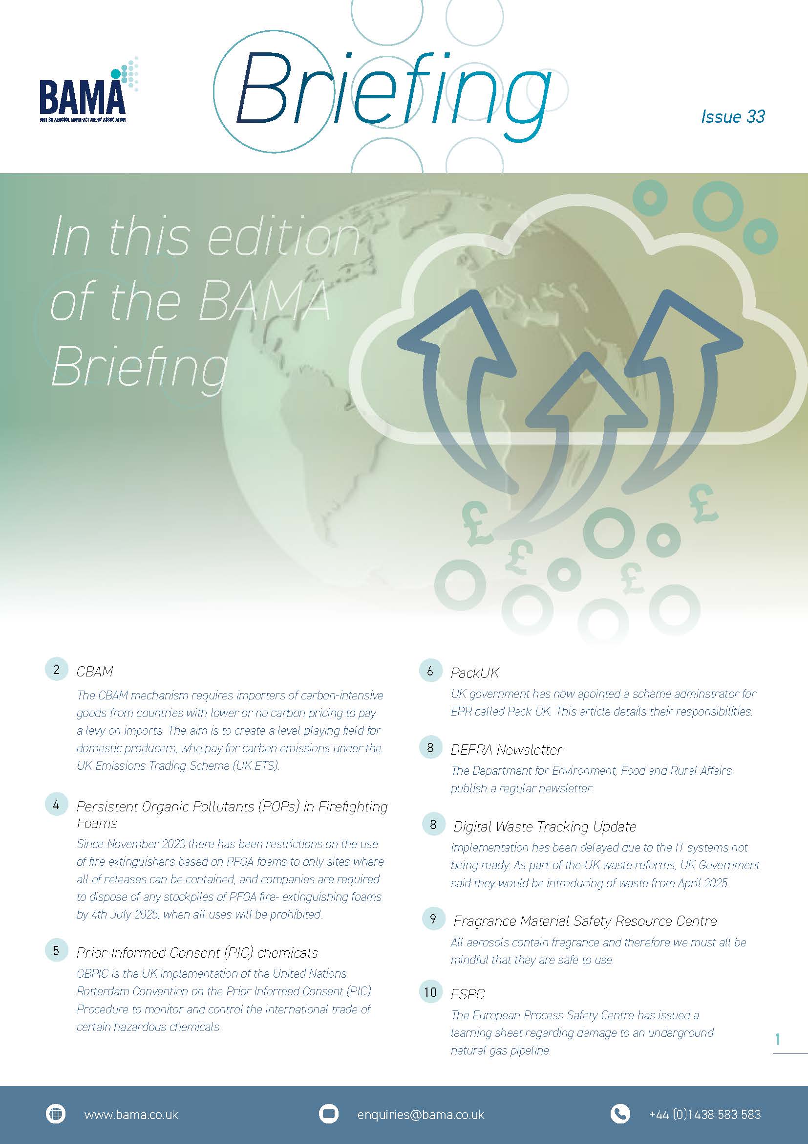 BAMA Briefing Issue 33