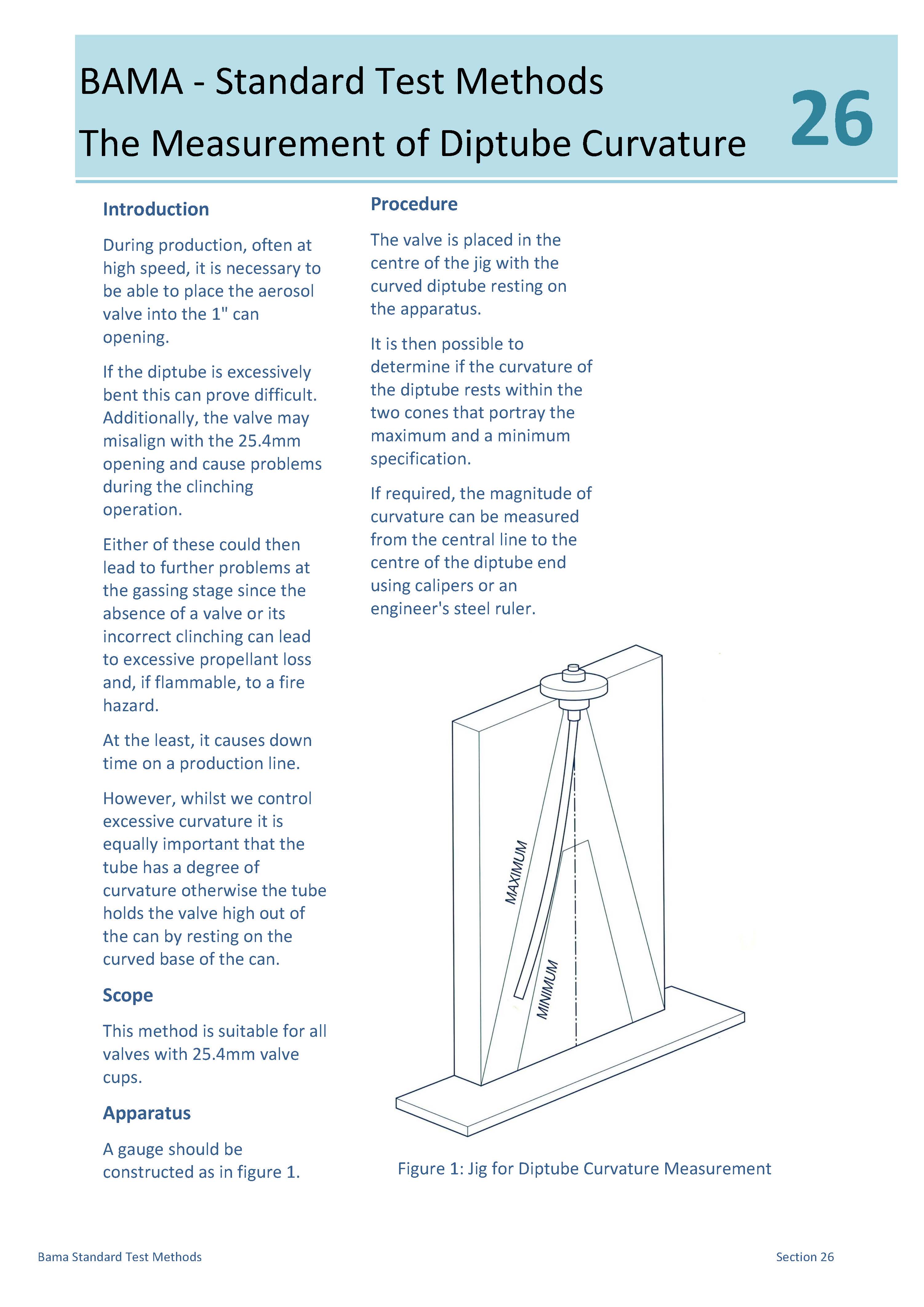 26 - The Measurement of Diptube Curvature
