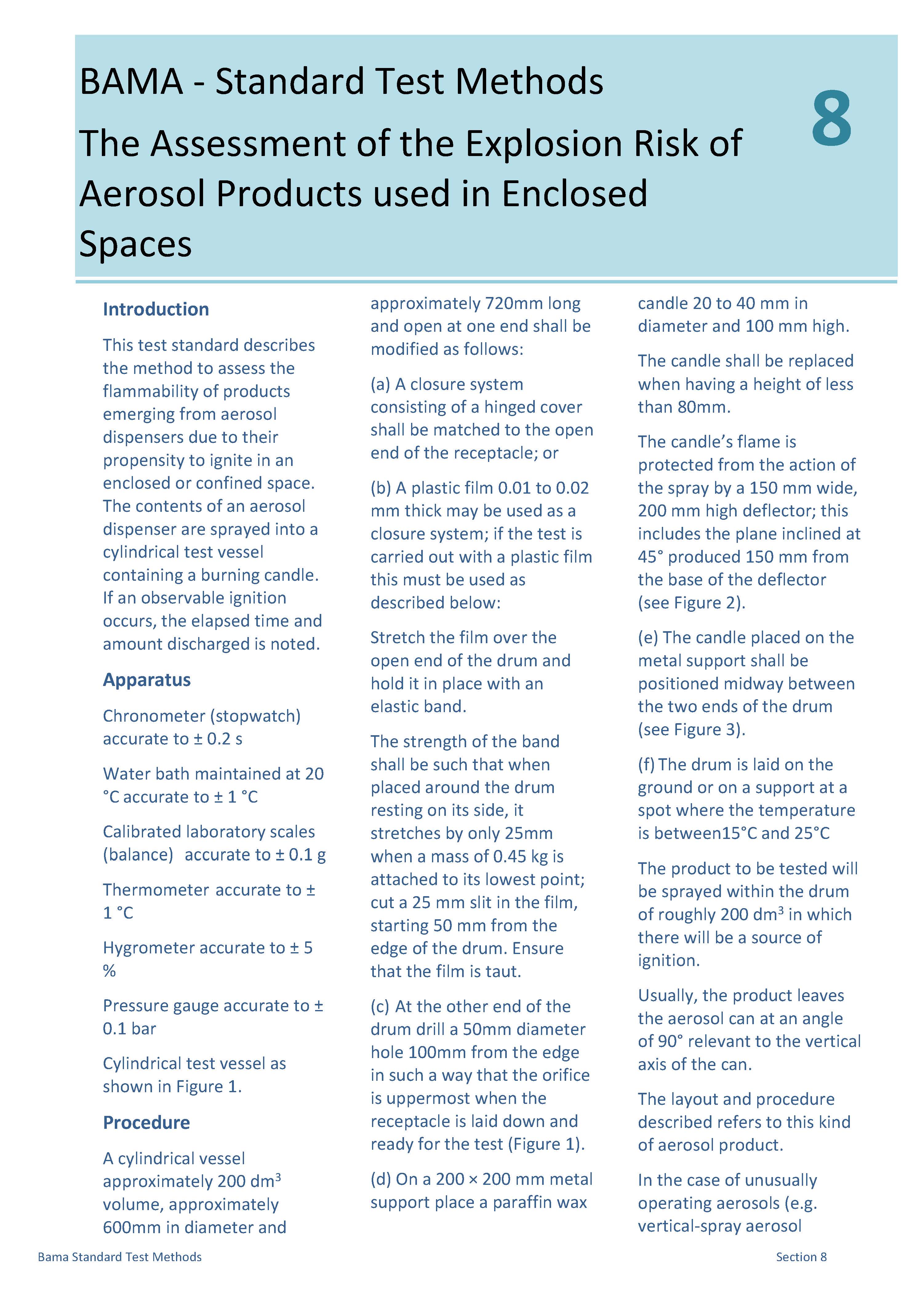 8 - The Assessment of Explosion Risks in Enclosed Spaces